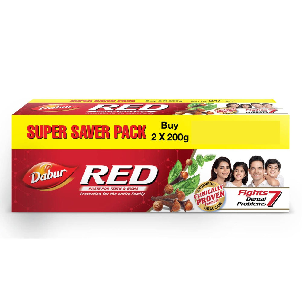 Dabur Red Toothpaste - 400 g (200 g*2) || S1 – RK Bazar Grocery