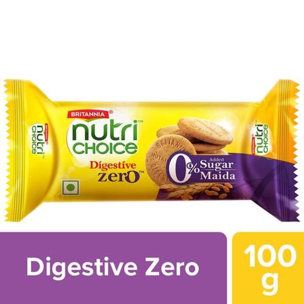 Britannia Nutrichoice Digestive Zero High Fibre Biscuits 100 G || S1 ...